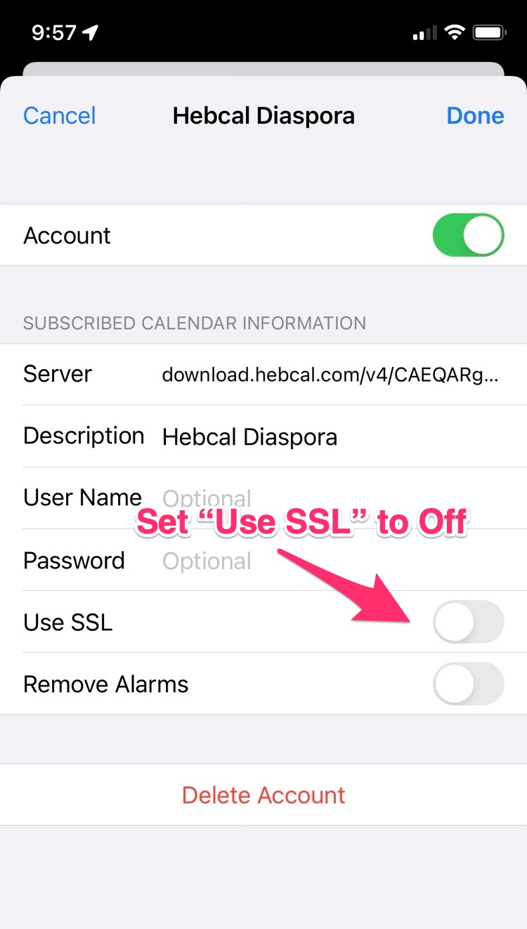 Help – Hebcal